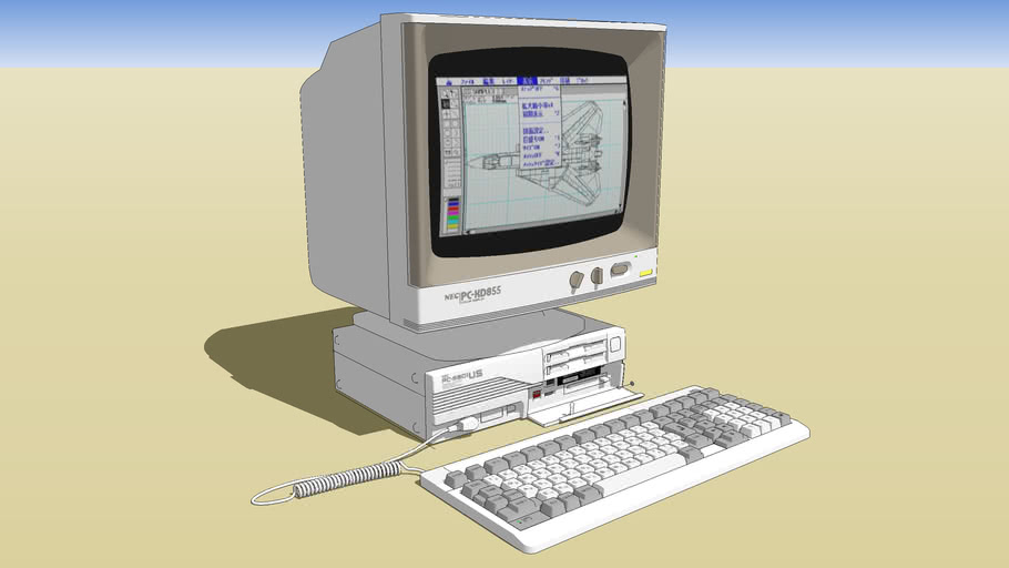 NEC Personal Computer PC-9801US (1992:Japan) | 3D Warehouse