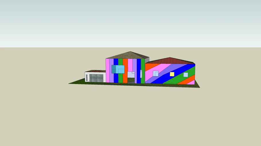 Rainbow House | 3D Warehouse