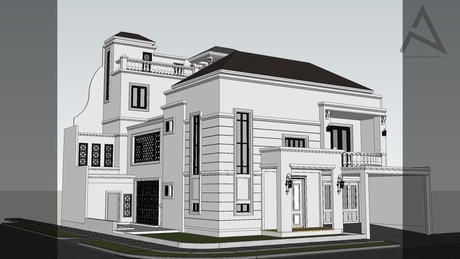Rumah Gaya modern klasik | 3D Warehouse