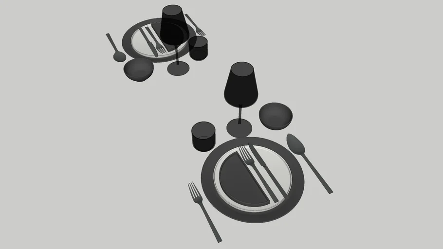 table setting | 3D Warehouse