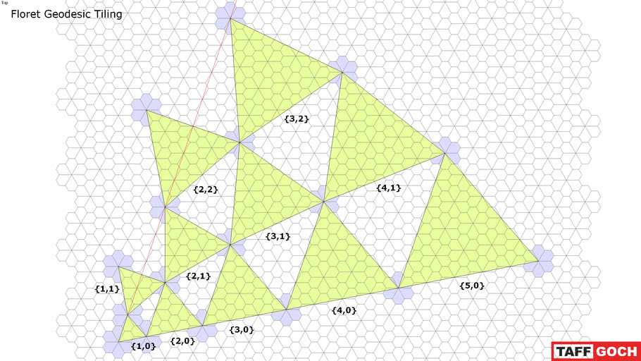 Floret Geodesic Tiling • Map | 3D Warehouse