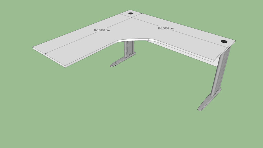MESA ANGULAR PARA PEDESTAL PROMASTER PE PLUS 165x165 CM | 3D Warehouse