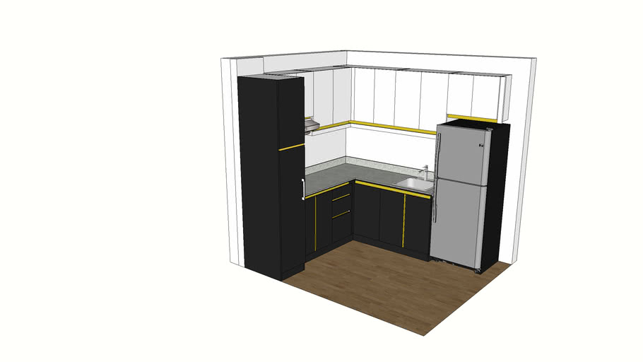 L-Shaped Kitchen | 3D Warehouse