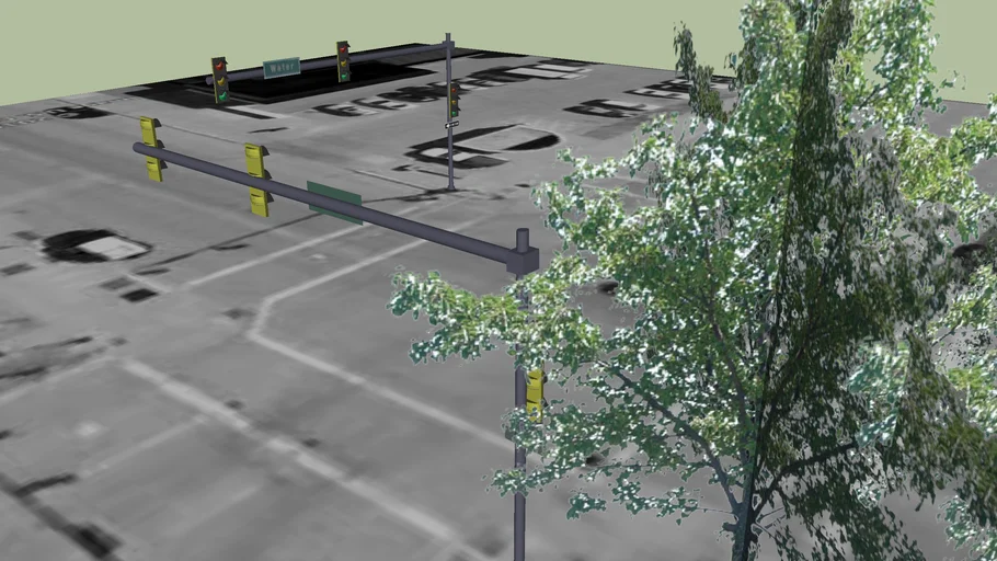 Water and 1st Street intersection | 3D Warehouse