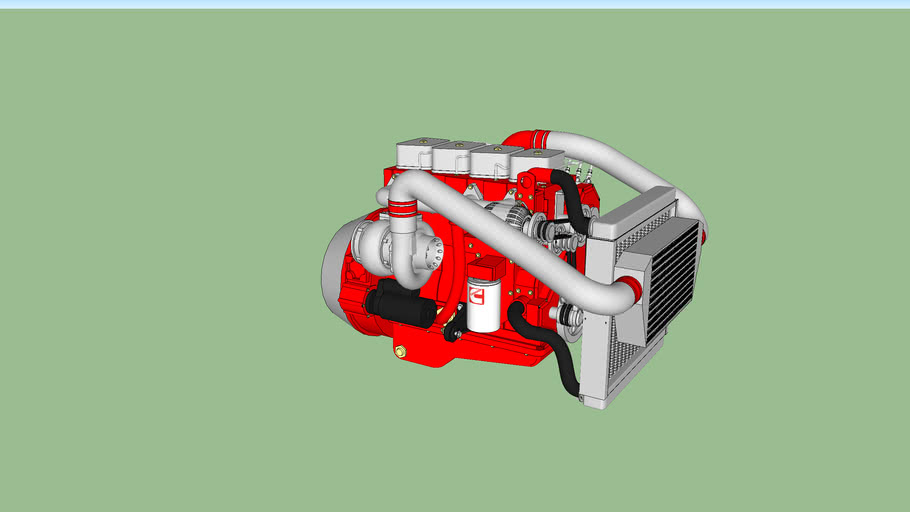 Cummins 3.9L 4bt Intercooled | 3D Warehouse