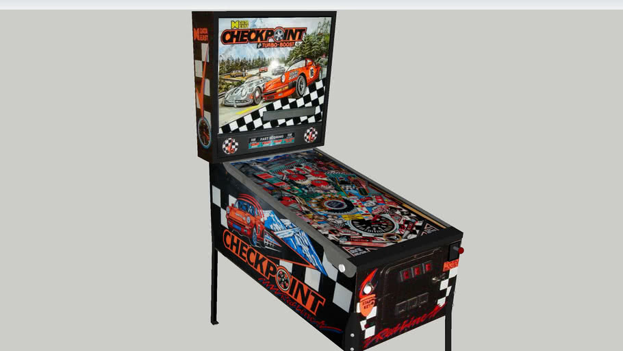 Checkpoint pinball machine | 3D Warehouse