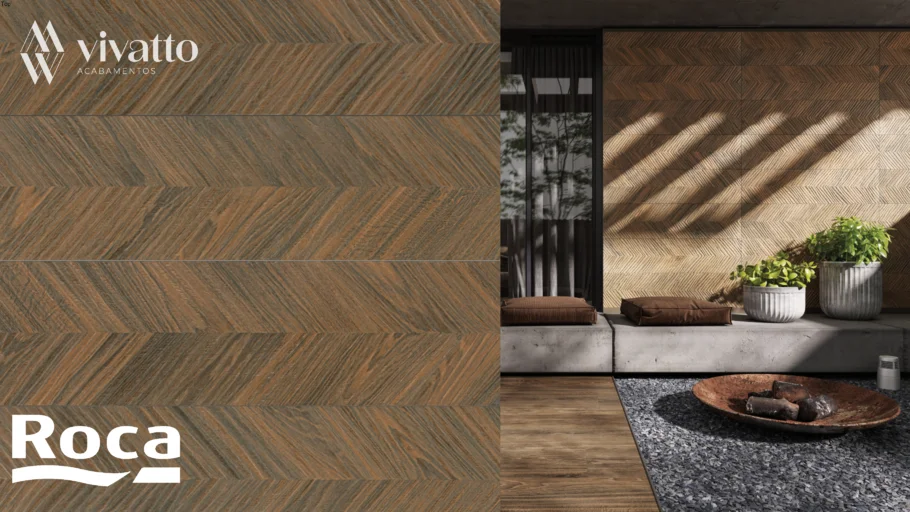 Vernon Notch Roble 30x120cm - Roca Porcelanato | 3D Warehouse