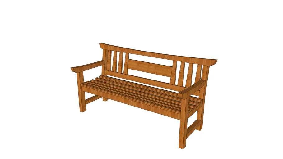 Japanese Bench Kursi 2 | 3D Warehouse