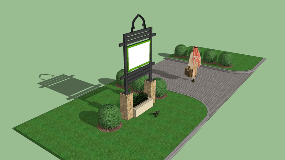 Signage Design Outdoor 1 | 3D Warehouse