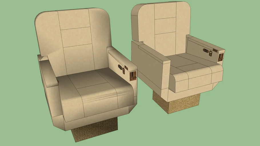 Gulfstream G550 Cabin Seat | 3D Warehouse