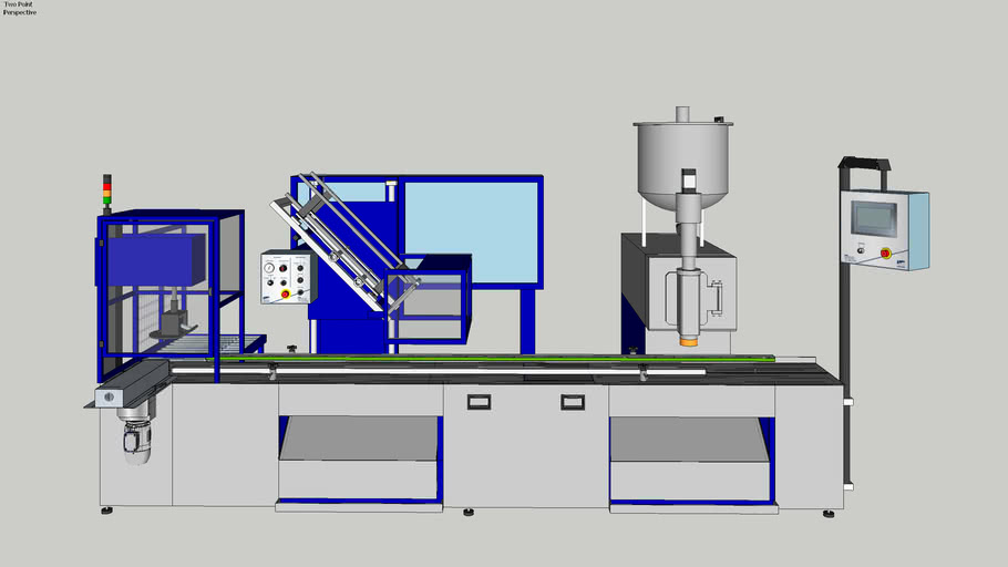Automatic Filling Line, Automatyczna Linia napełniająca APET | 3D Warehouse