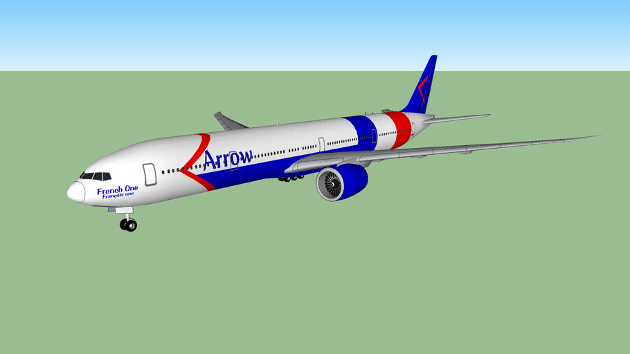 Arrow Airlines (2015 F]) - Boeing 777-300ER 'French One' | 3D Warehouse