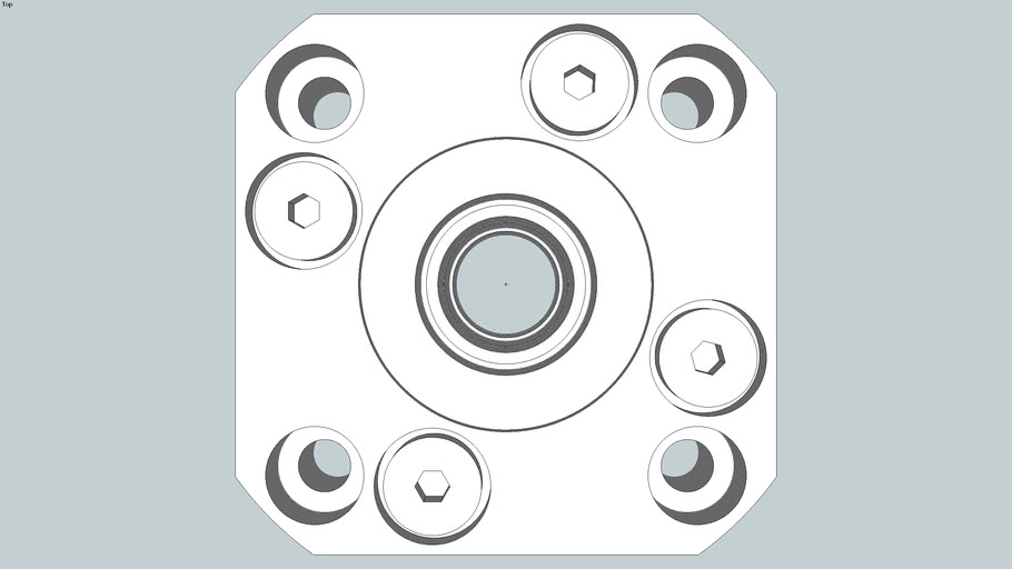 THK FK12 Fixed Ballscrew Support | 3D Warehouse