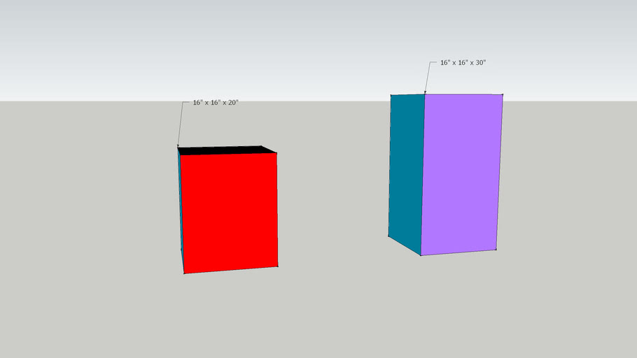 Colored Boxes | 3D Warehouse