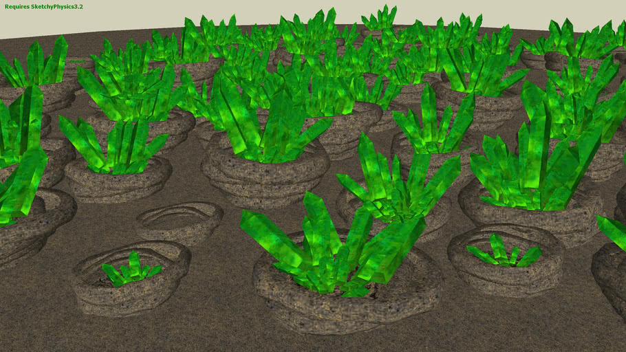 Tiberium field (green) | 3D Warehouse