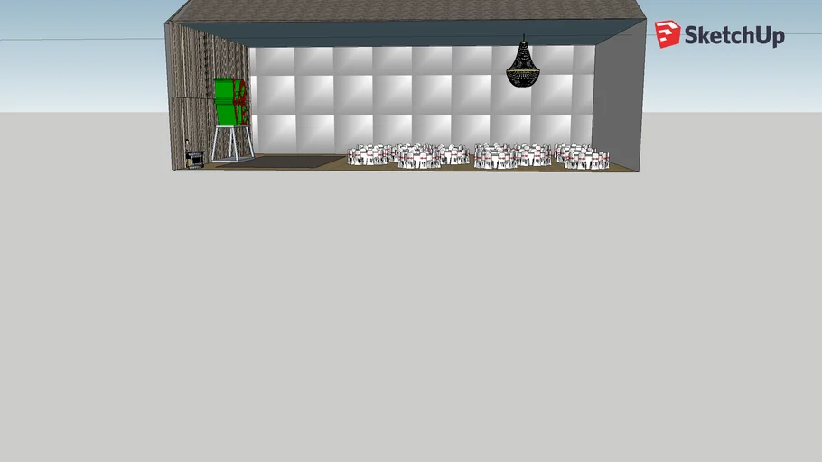 Wedding event space layout | 3D Warehouse