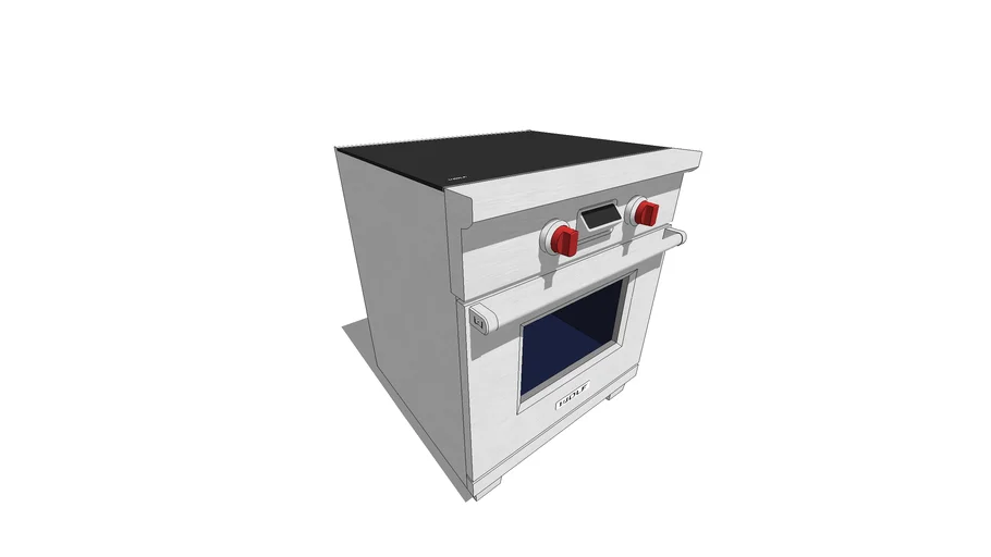 WOLF 30' PROFESSIONAL INDUCTION RANGE | 3D Warehouse