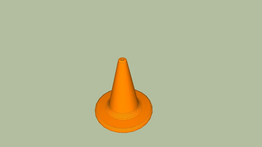 Orange traffic cone | 3D Warehouse