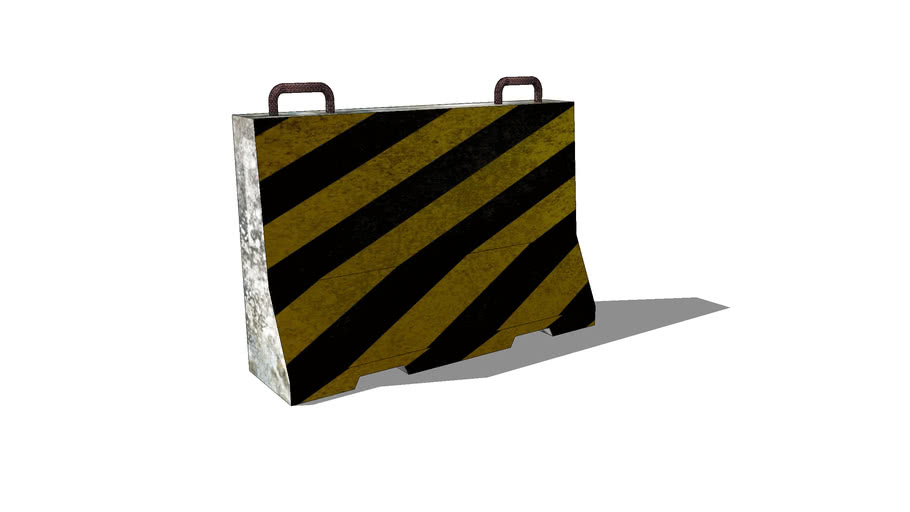 Construction - Concrete Barrier (Band) | 3D Warehouse