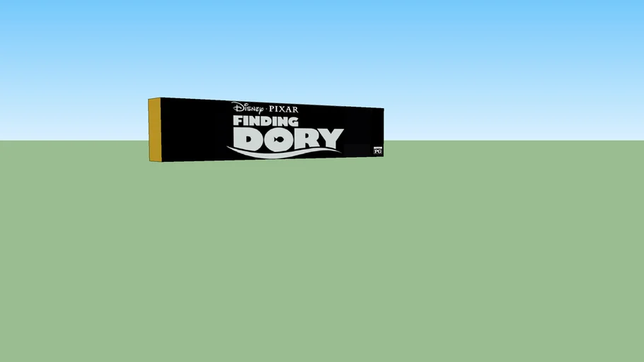 Finding Dory (Logo) - Original Movie Mylar Poster with Lightbox | 3D ...