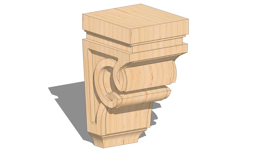 01600627-1 Small Celtic Corbel ( 3.5' x 3.5' x 3.875' ) | 3D Warehouse