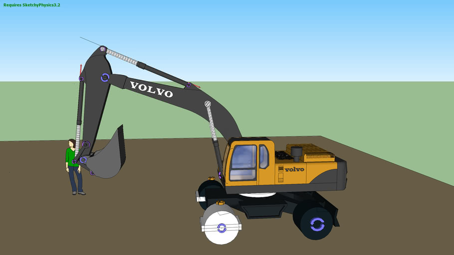 excavadora (sketchyphysics) | 3D Warehouse