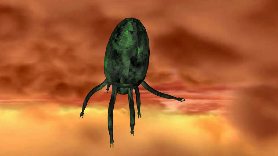 Floating Alien Gas Giant