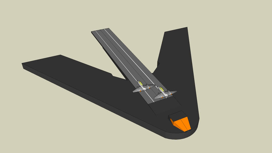 Concept B2 Type 2- Airborne Aircraft Carrier | 3D Warehouse