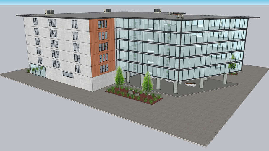 Modern office building | 3D Warehouse