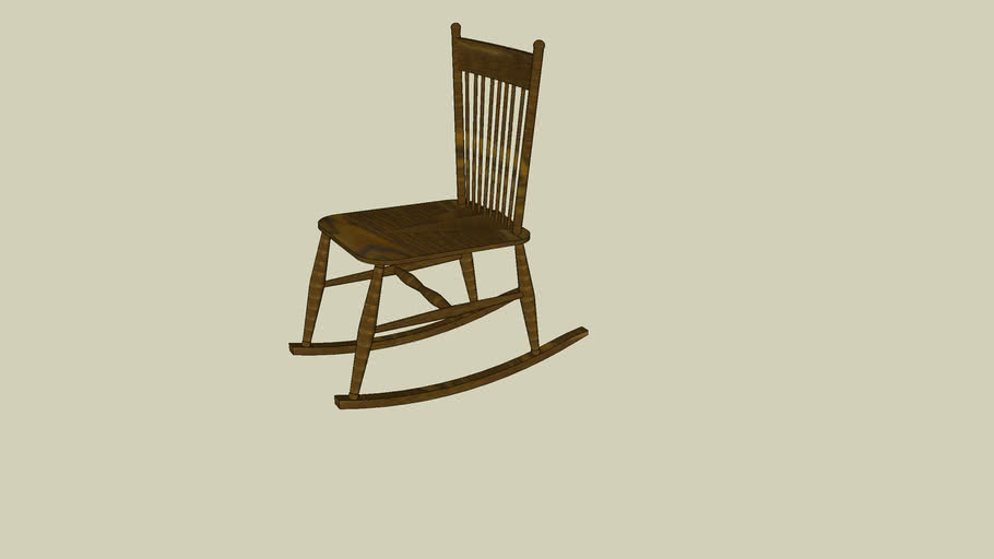 detailed rocking chair | 3D Warehouse