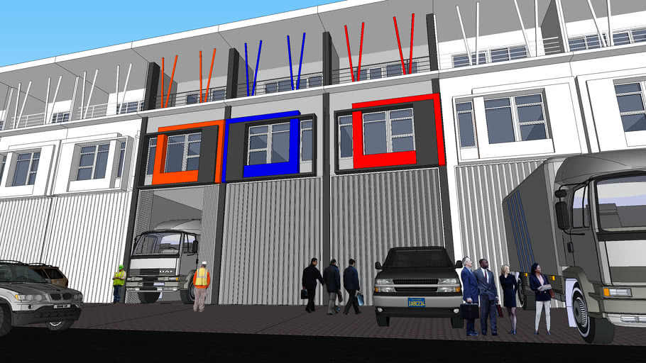 Ruko / Gudang / Storage | 3D Warehouse