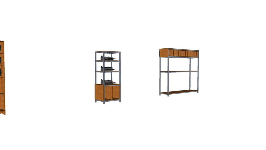 RACK HELM , RACK PRINTER , RACK OTNER (RAK) | 3D Warehouse