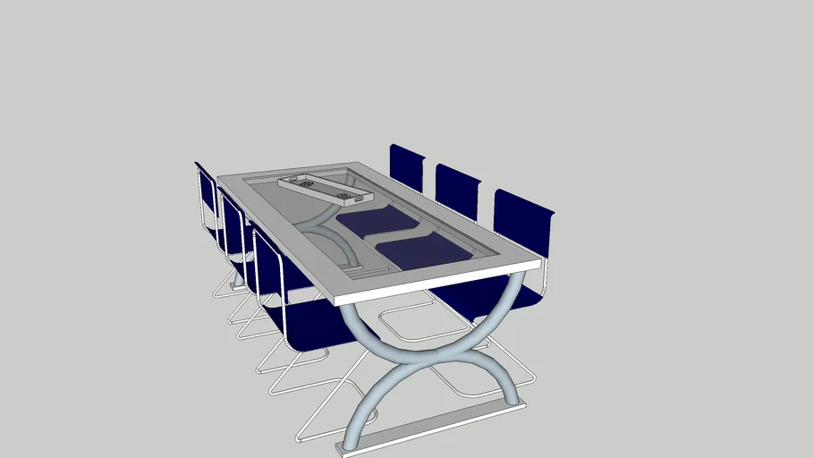 6 seated dinner table | 3D Warehouse