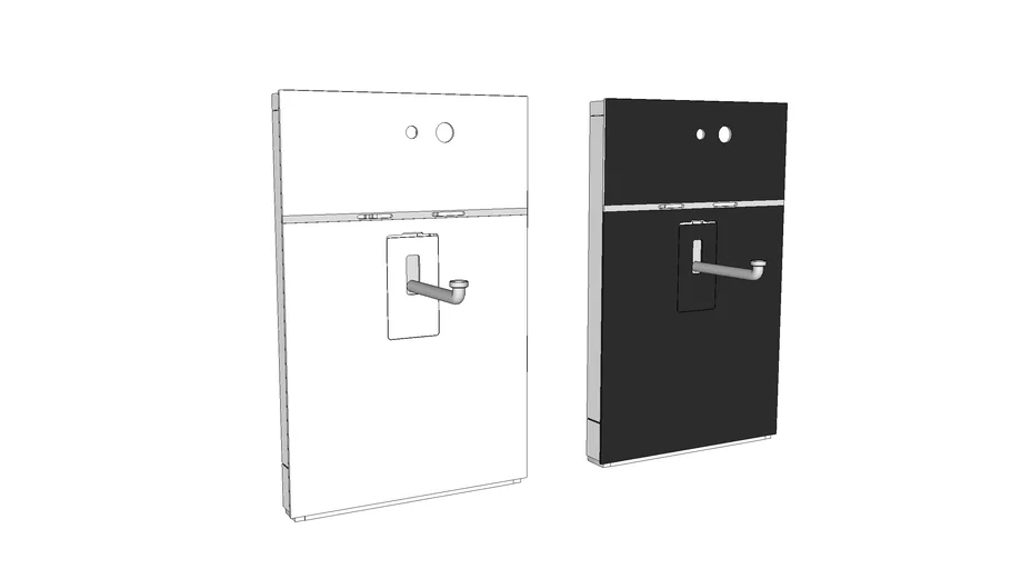 131.043 - Geberit Monolith sanitary module for washbasin, two-hole wall ...