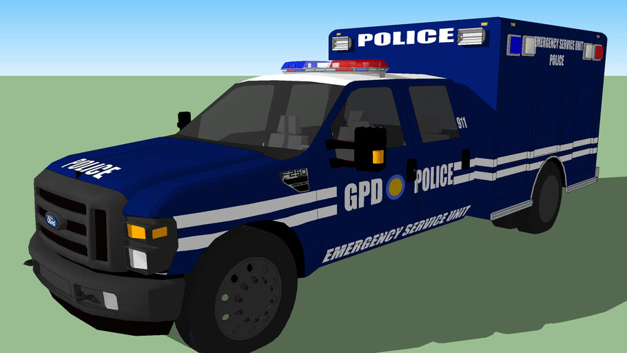 GPD POLICE EMERGENCY SERVICE UNIT FORD F-250 | 3D Warehouse