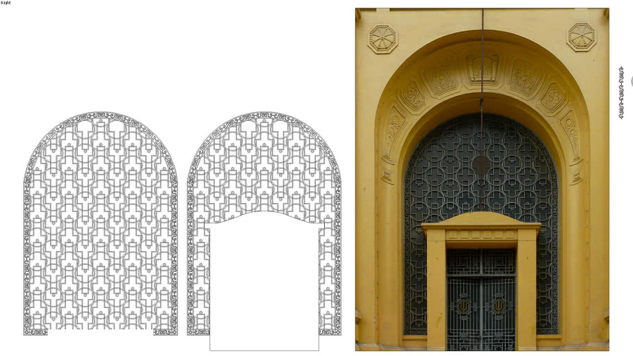 Hanoi University of Science main gate detail | 3D Warehouse