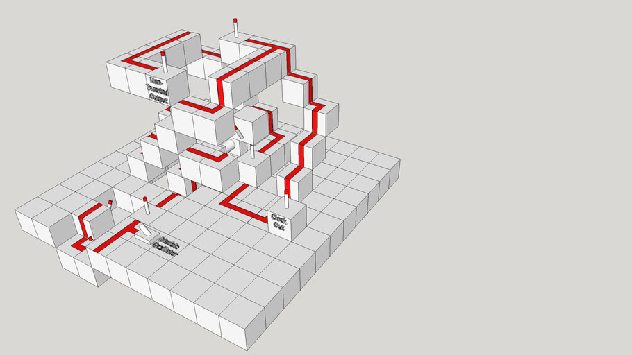 Minecraft Redstone D type Flip Flop with Oscillator and Clock out | 3D ...
