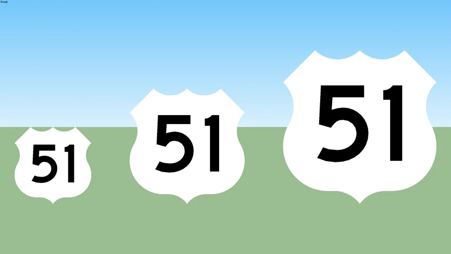 U.S. 51 Sign | 3D Warehouse