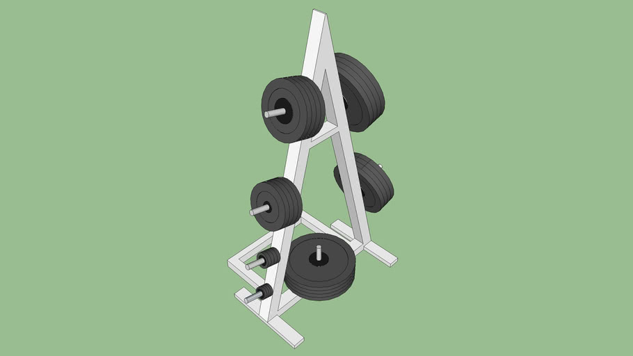 Weight Plate Rack | 3D Warehouse