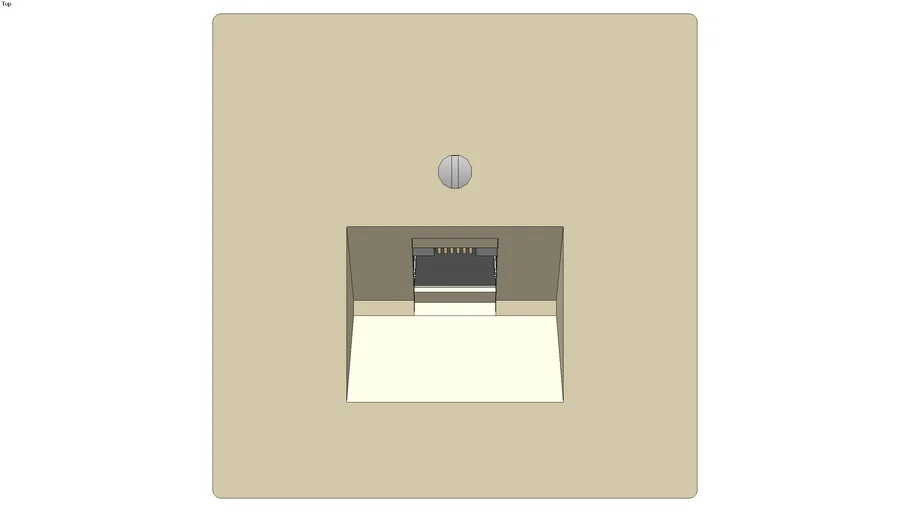 D-Life Central plate for RJ45 insert, 1-gang with RJ45 insert 8 Cat 6A ...