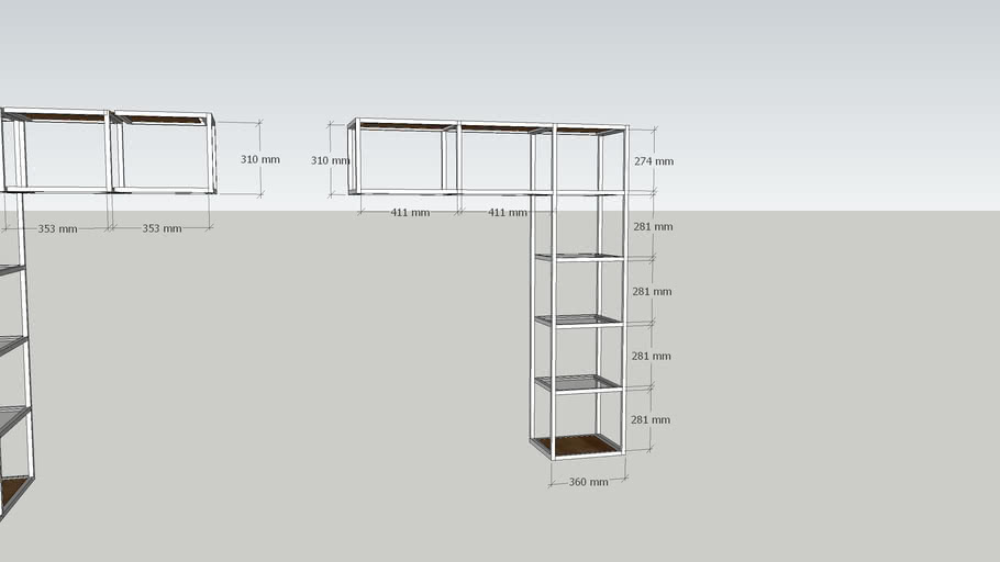 ALUMINIUM PARTITION WITH WOODEN& GLASS PARTION | 3D Warehouse