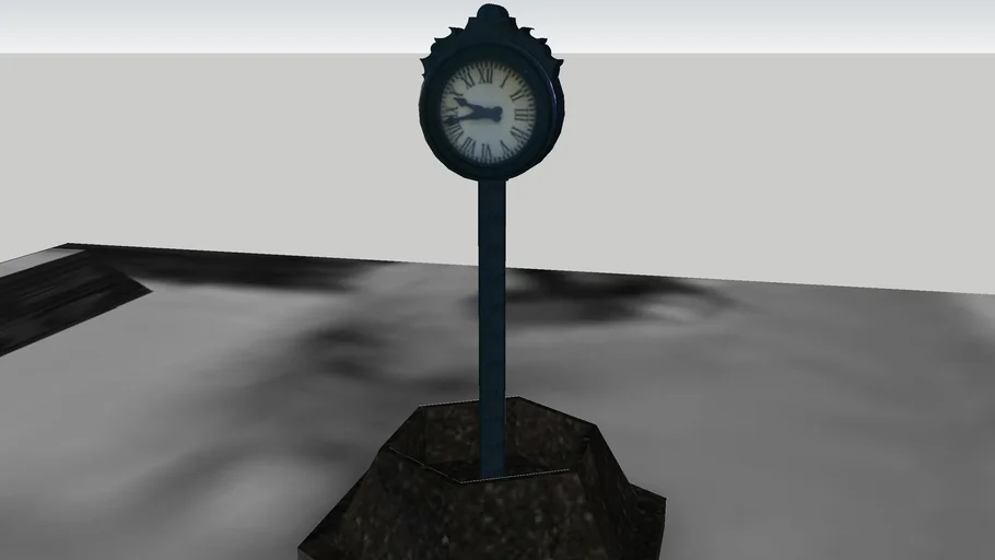 Main Street Clock | 3D Warehouse