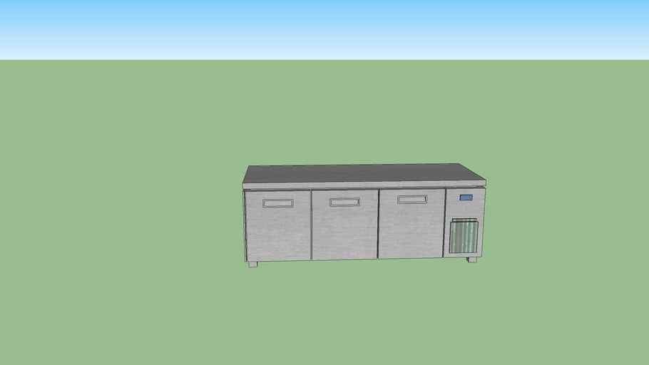 Undercounter Chiller base 3 Drawers | 3D Warehouse