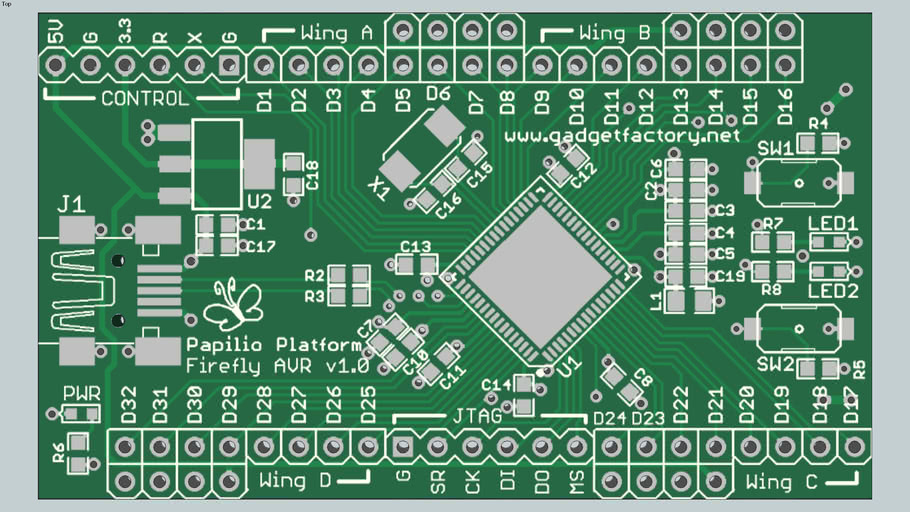 Gadget Factory Firefly AVR Prototype | 3D Warehouse