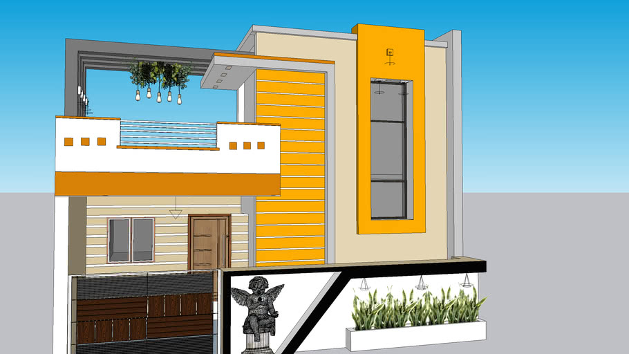 ground floorfront elevation | 3D Warehouse