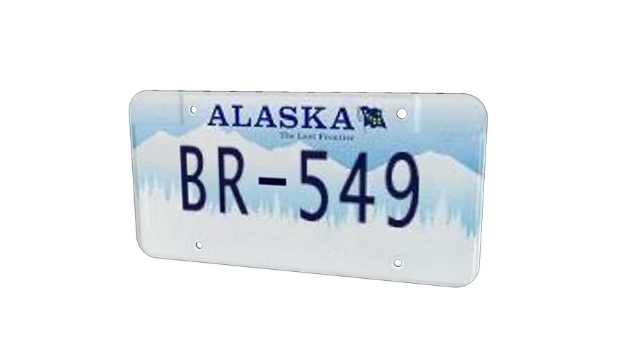 Generic Auto License Plate | 3D Warehouse