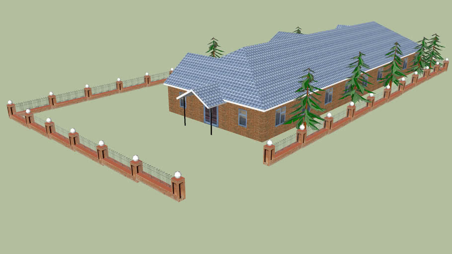 Single-floor office building | 3D Warehouse
