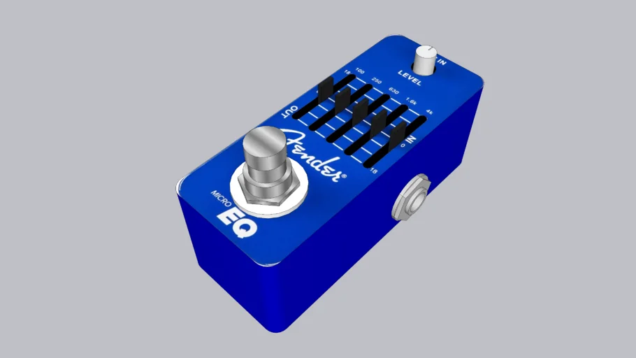 Feder Micro EQ guitar pedal | 3D Warehouse
