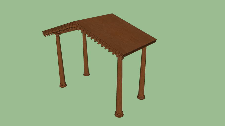 wooden porch | 3D Warehouse