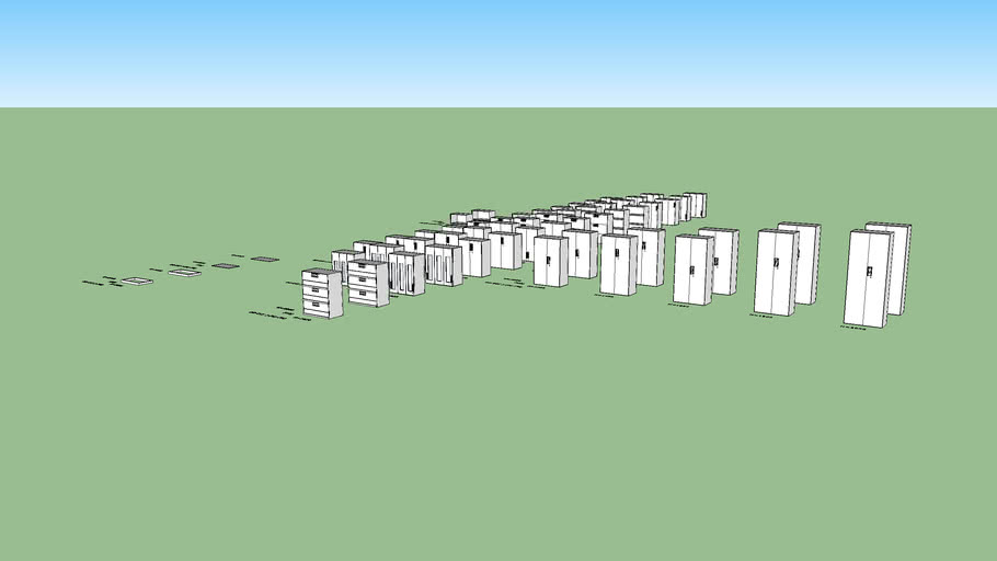 DB Combination Cabinet(steel) | 3D Warehouse